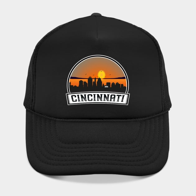 Cincinnati Retro City Skyline - Cincinnati Skyline - Hat | TeePublic
