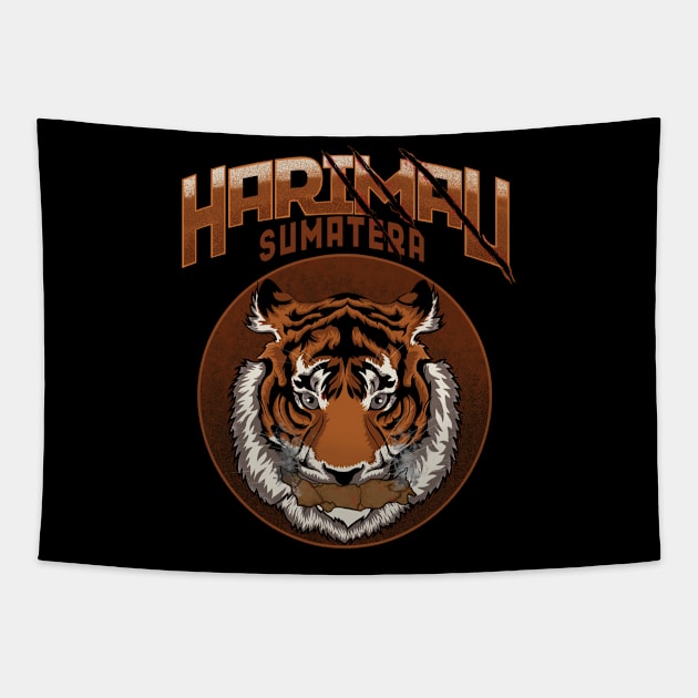 Harimau Sumatera T-Shirt (Sumatran Tiger) - Tiger - Tapestry | TeePublic