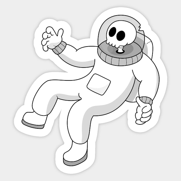 Space Bones - Space - Sticker | TeePublic