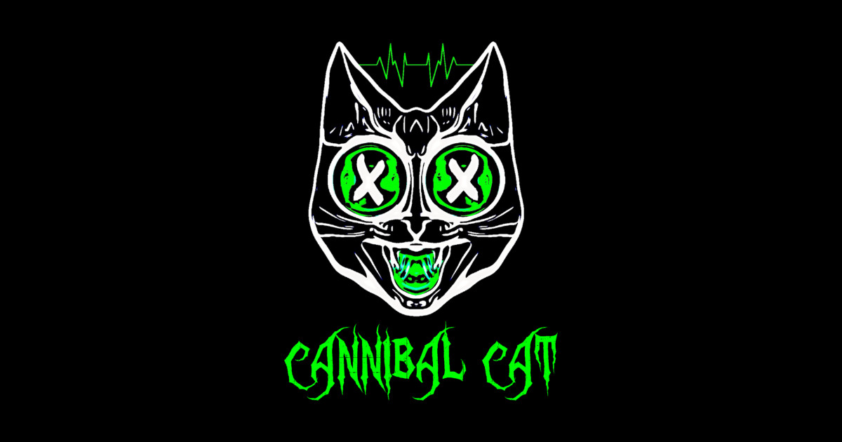 Original Cannibal Cat - Cat - Sticker | TeePublic
