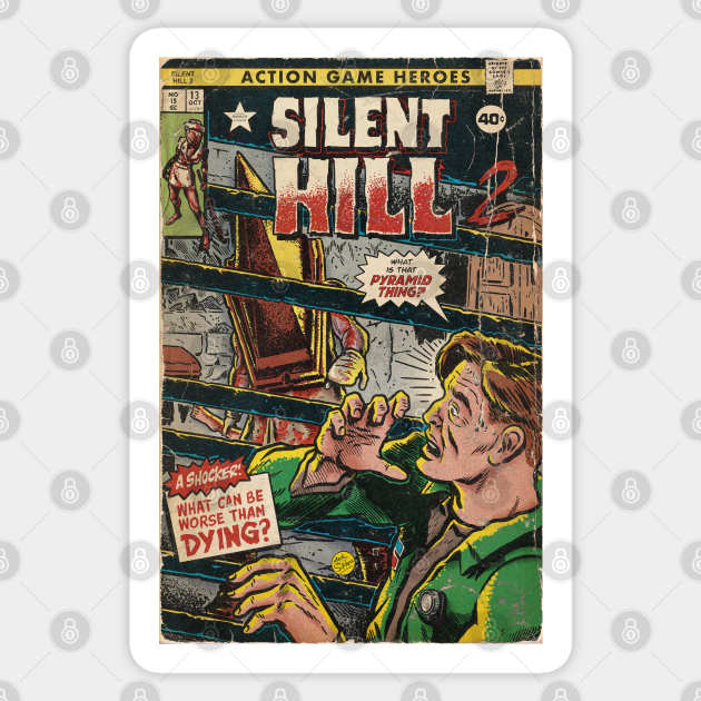 "Pyramid Thing!" Video Game Comic Book Fan Art - Horror - Sticker ...