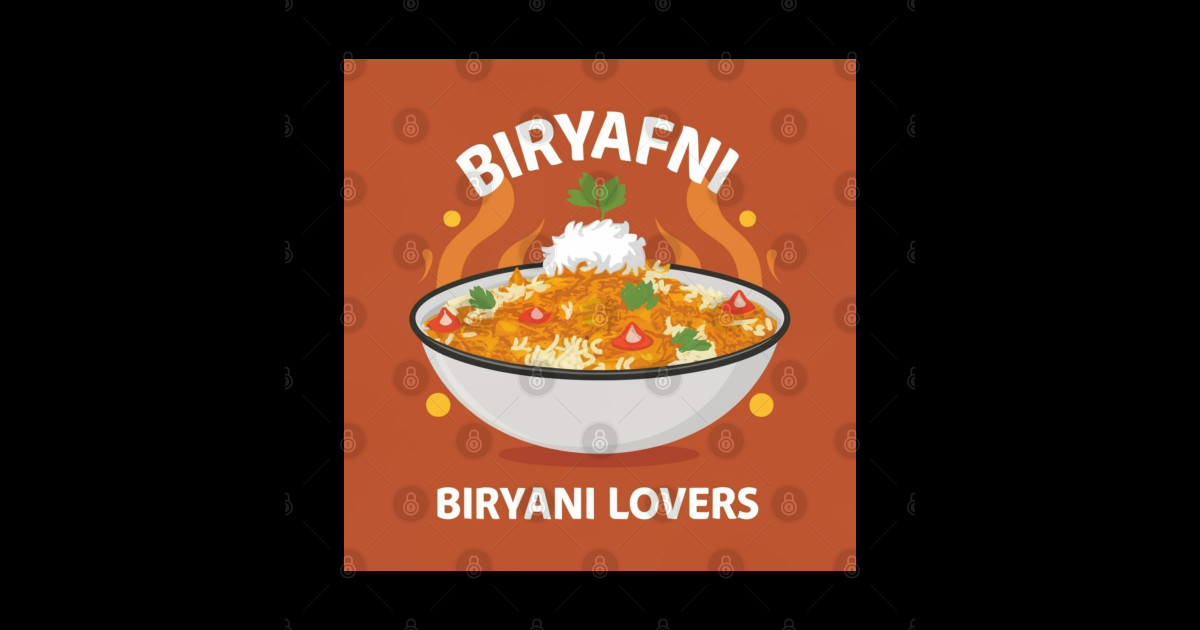 Biryani lovers - Biryani - Sticker | TeePublic