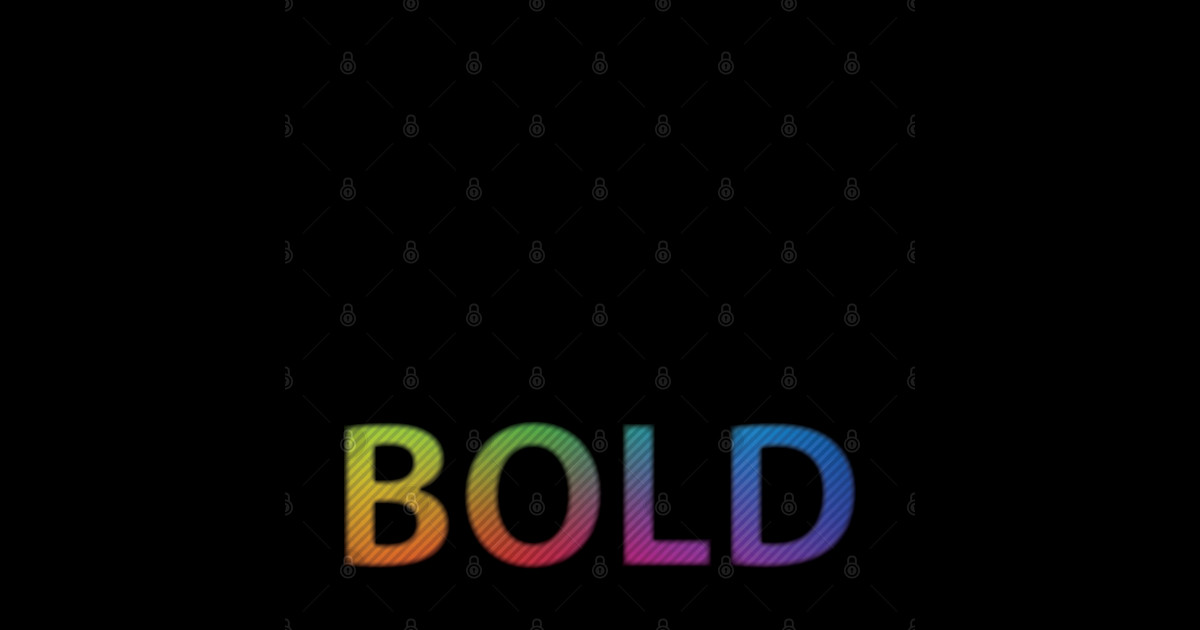 I am not fat I'm BOLD pun - Graphic Design - Sticker | TeePublic