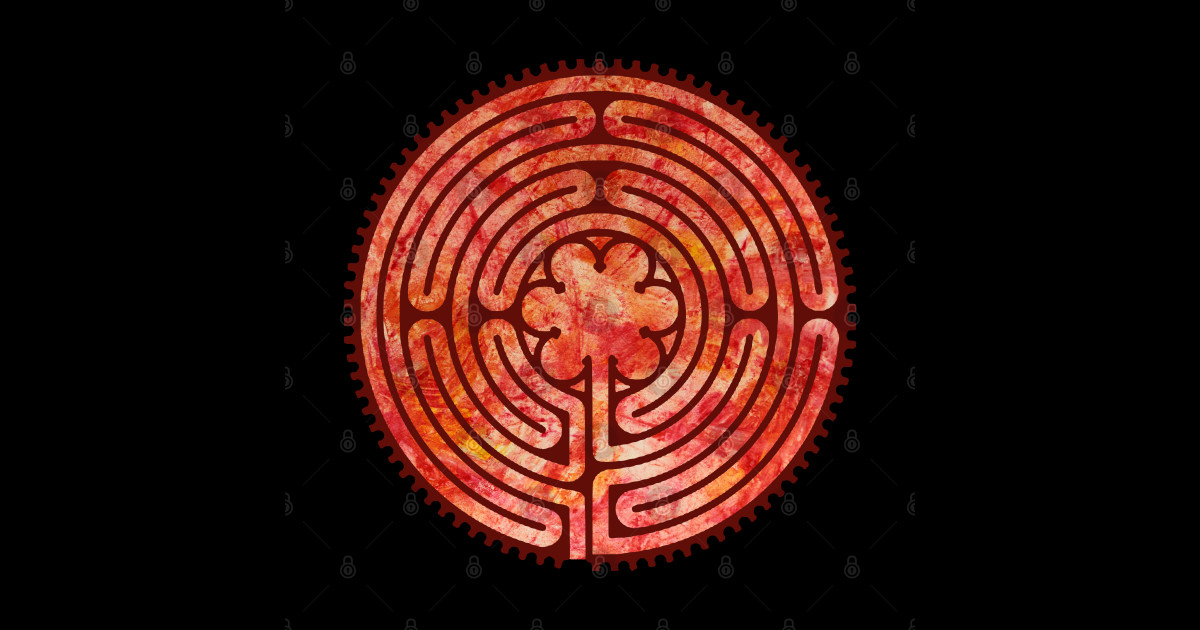 Chartres Cathedral Labyrinth - Labyrinth - Sticker | TeePublic