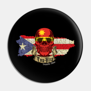 Toa Baja Puerto Rico Flag Boricua Taino Pins and Buttons for Sale ...