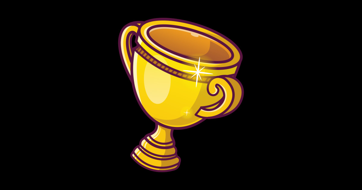 Floating Golden Trophy Cartoon - Floating Golden Trophy Cartoon ...