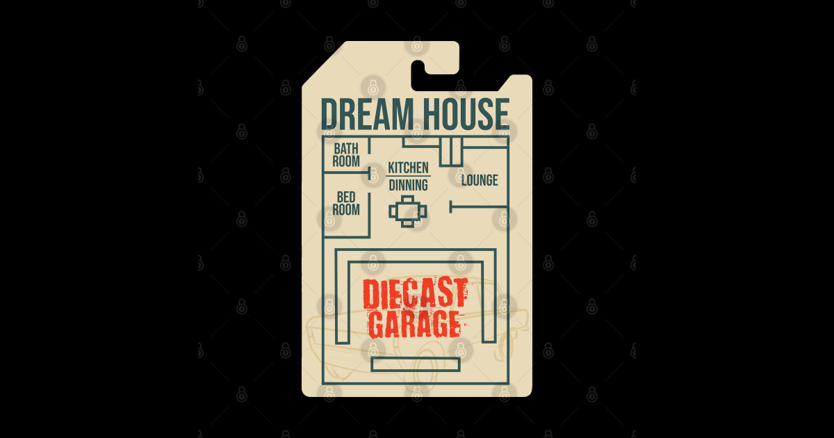 Diecast Garage - Hot Wheels - Sticker | TeePublic