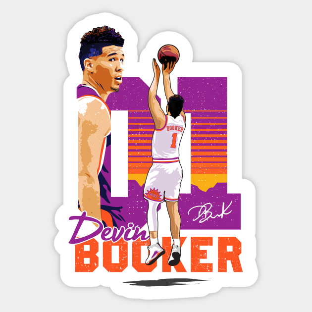 Phoenix Suns Booker Tee - Sports - Sticker | TeePublic