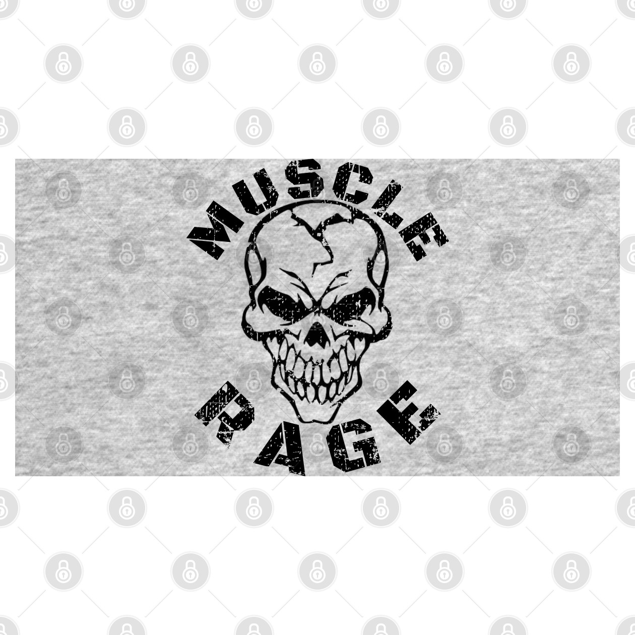 MUSCLE RAGE SKULL BODYBUILDING - Bodybuilding - T-Shirt | TeePublic
