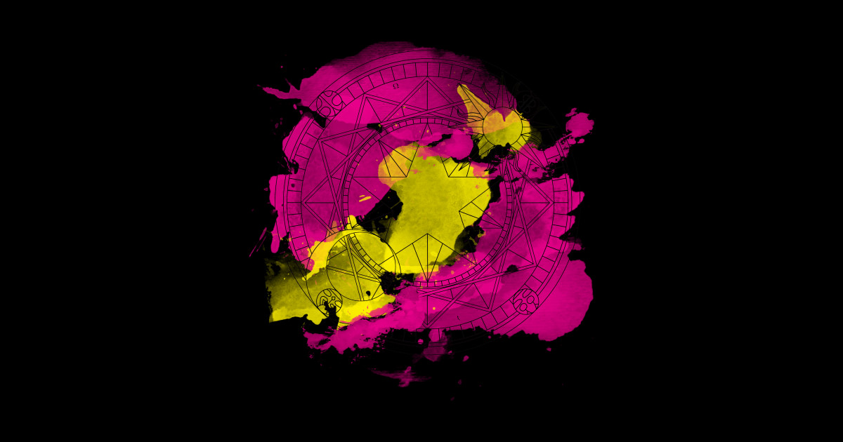 Magical Girl Circle Splatter - Manga - Sticker | TeePublic