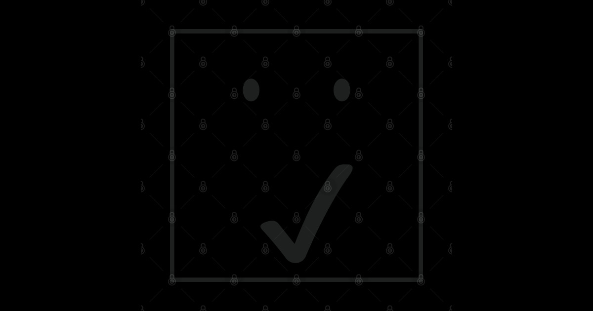 Check face - Tick face 01-A/BL/Tr. - Tick Face - Sticker | TeePublic