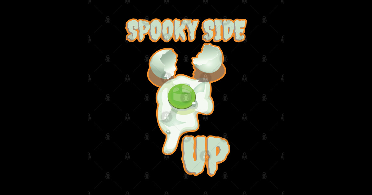 Spooky side up - scariest Halloween design - Halloween - Sticker ...