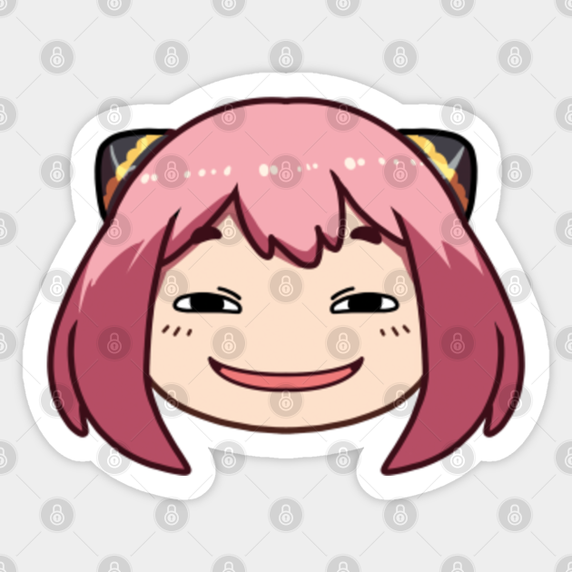 Anya Smug Face - Anya - Sticker | TeePublic