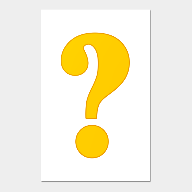 Question Mark ? Emoji in Yellow - Question - Posters and Art Prints ...
