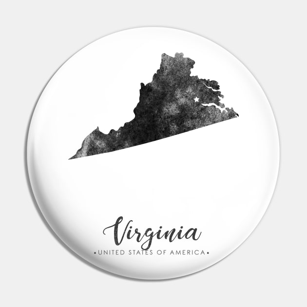 Virginia state map - Virginia - Pin | TeePublic