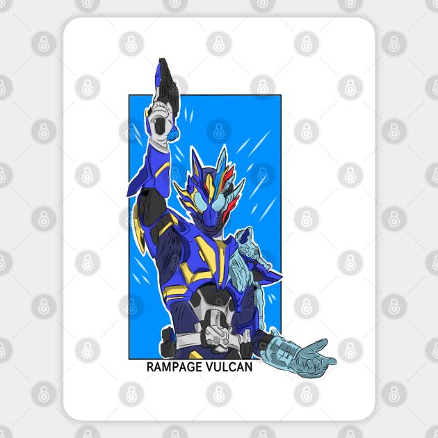 KAMEN RIDER RAMPAGE VULCAN - Kamen Rider - Sticker | TeePublic
