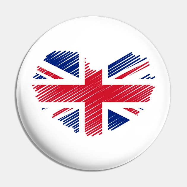 United Kingdom Flag - Union Jack - United - Pin | TeePublic