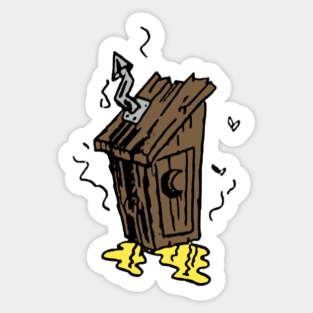 Outhouse - Toilet - Sticker | TeePublic