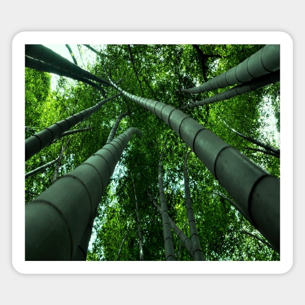 Bamboo trees - Plant - Sticker | TeePublic