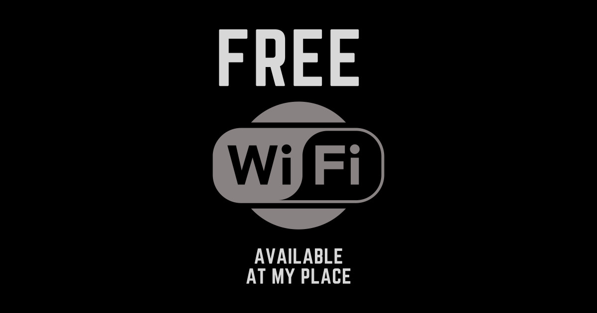 FREE Wi-Fi - Wifi - Sticker | TeePublic