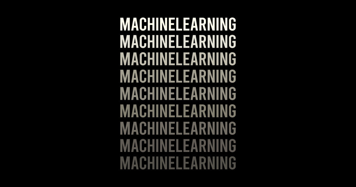 Grey Text Machine Learning - Machine Learning - Sticker | TeePublic