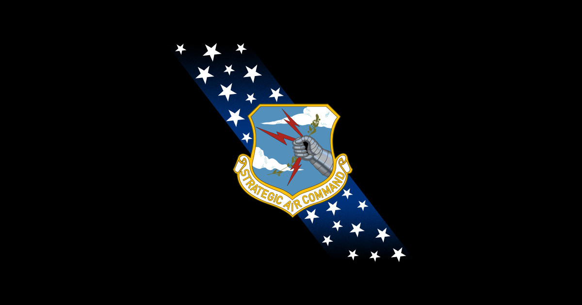 Strategic Air Command Crest and Banner - Usaf - Sticker | TeePublic