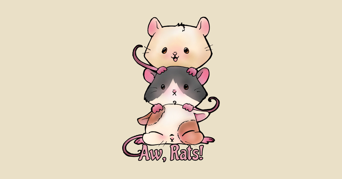 Kawaii Rats - Rats - Magnet | TeePublic