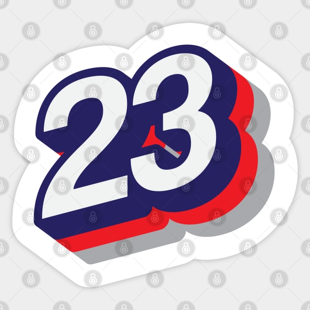 23 - 23 - Sticker | TeePublic