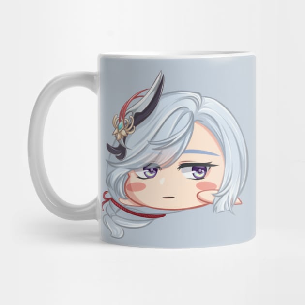 chibi shenhe genshin fanart - Genshin Impact - Mug | TeePublic