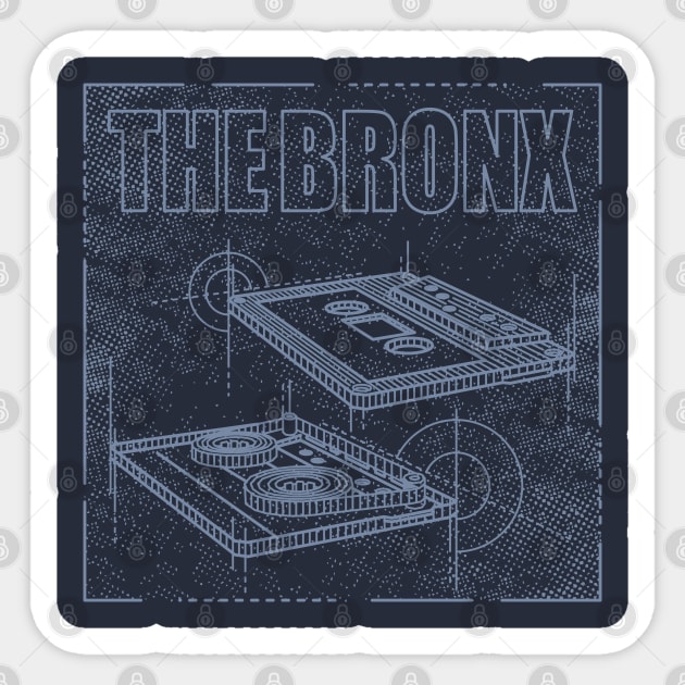 The Bronx - Technical Drawing - Musician - Sticker | TeePublic