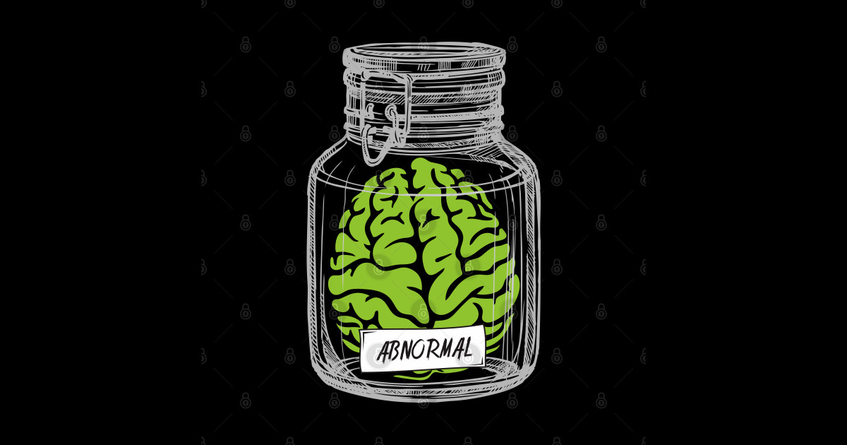 Brain in Jar - Brain - Sticker | TeePublic
