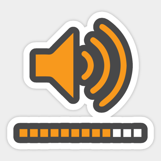 Volume - Music - Sticker | TeePublic