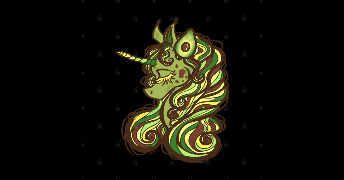 Avocado Unicorn - Unicorn - Sticker | TeePublic