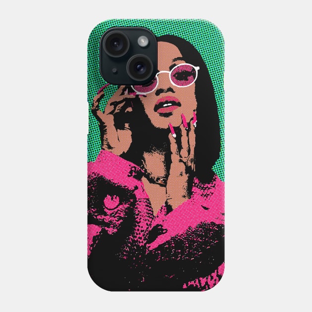 Cardi B pop art - Cardi B - Phone Case | TeePublic