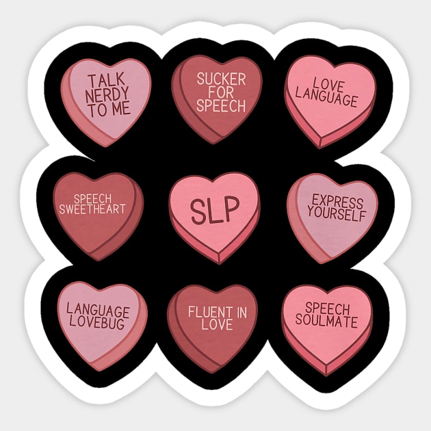 SLP Valentines Conversation Hearts Candy Speech Therapist - Valentines ...