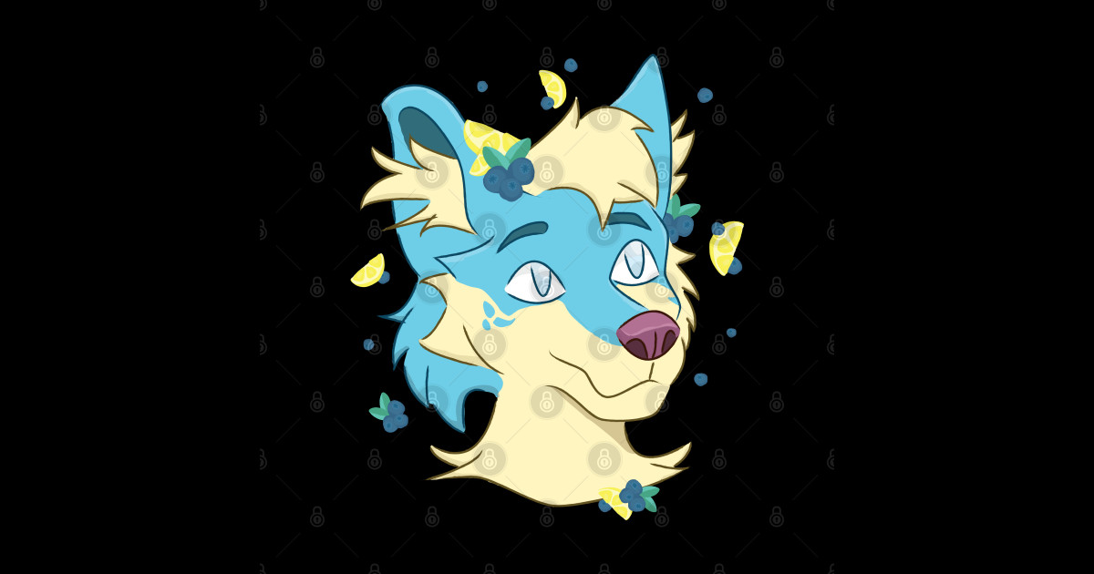 Blueberry Lemon Furry - Furry Fandom - Sticker | TeePublic