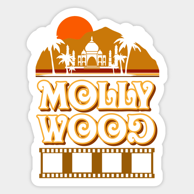 Retro Mollywood Malayalam Movie Vintage Aesthetic - Mollywood - Sticker ...