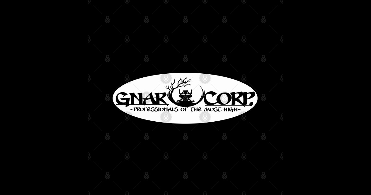 GNAR - Corp. Stamp logo - Gnarly - Sticker | TeePublic