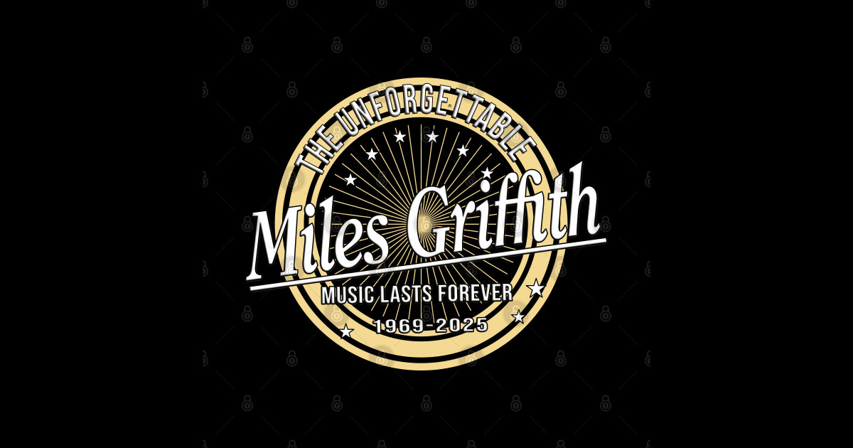 Miles Griffith 9/4/26 USA 1969 2025 Music D5036 - Miles Griffith - Sticker | TeePublic