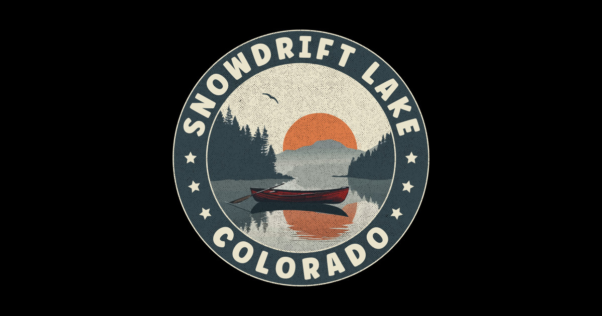 Snowdrift Lake Colorado Sunset - Snowdrift Lake - Sticker | TeePublic