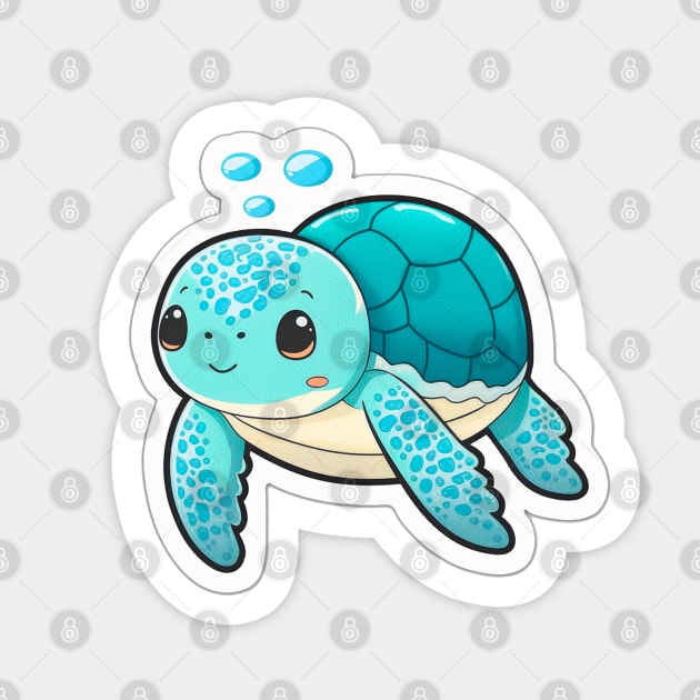 Cute sea turtle - Sea Turtle - Sticker | TeePublic
