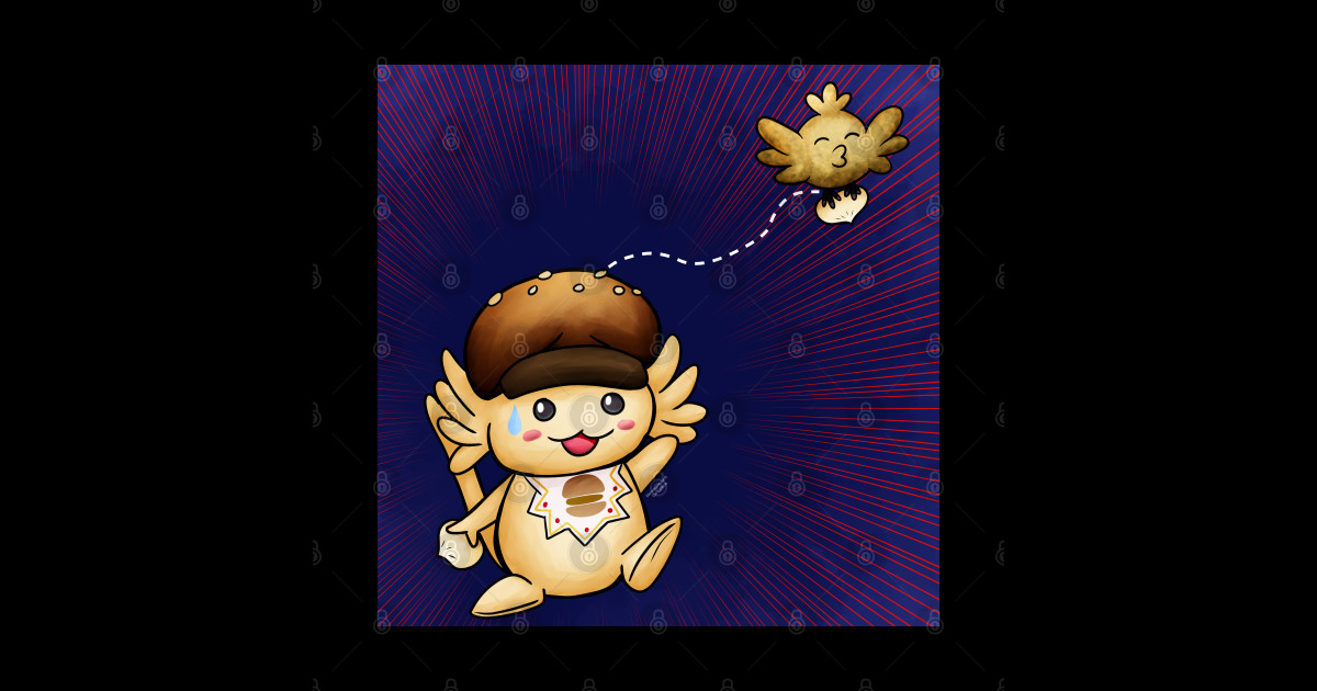 Food Digimon Chaos - Digimon - Posters and Art Prints | TeePublic