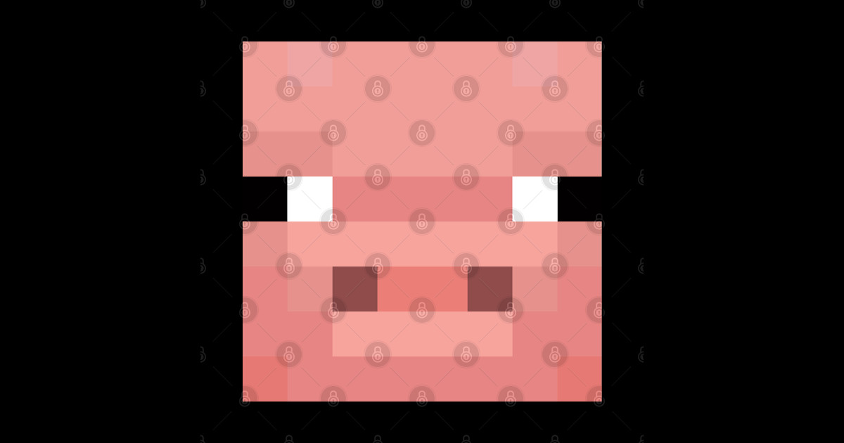 Minecraft - Pig - Minecraft - Sticker | TeePublic