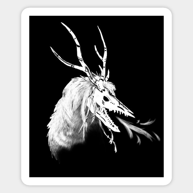 The White Wendigo - Wendigo - Sticker | TeePublic