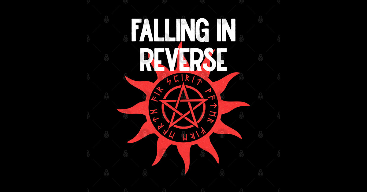 Falling In Reverse Pentagram Style - Falling In Reverse - Sticker ...