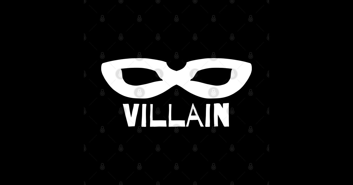 White Mask - Villain - Mask Design - Sticker | TeePublic
