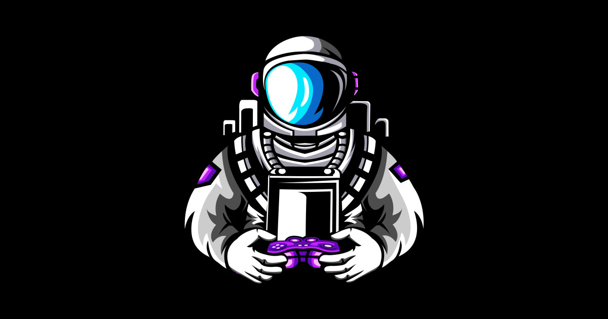 Astronaut Gamer Space Gaming Gift - Controller - Sticker | TeePublic