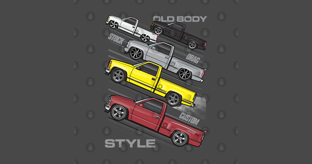 Old Body Style OBS trucks - Chevrolet Truck - Sticker | TeePublic
