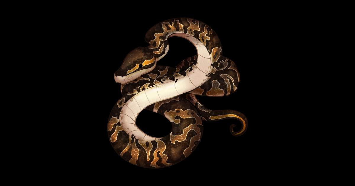 Cozy Ball Python - Ball - Sticker | TeePublic