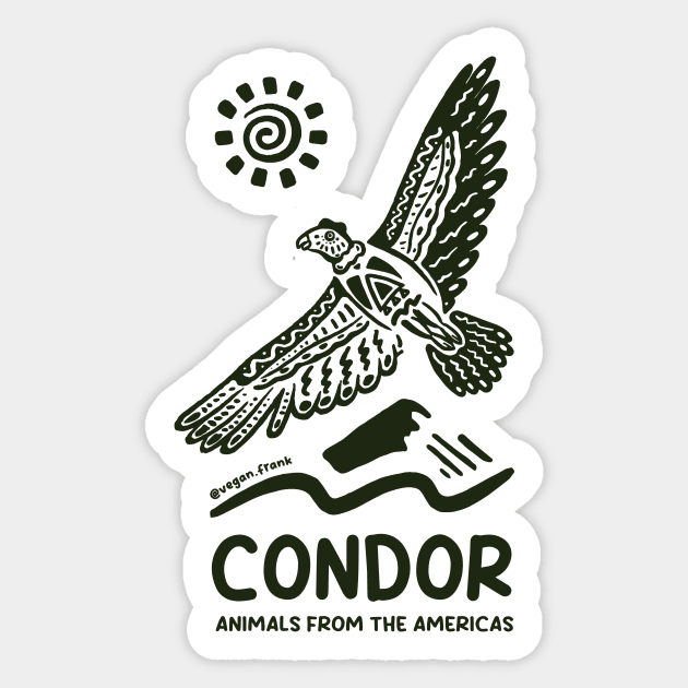 Animals from the Americas - Condor - Wildlife - Sticker | TeePublic